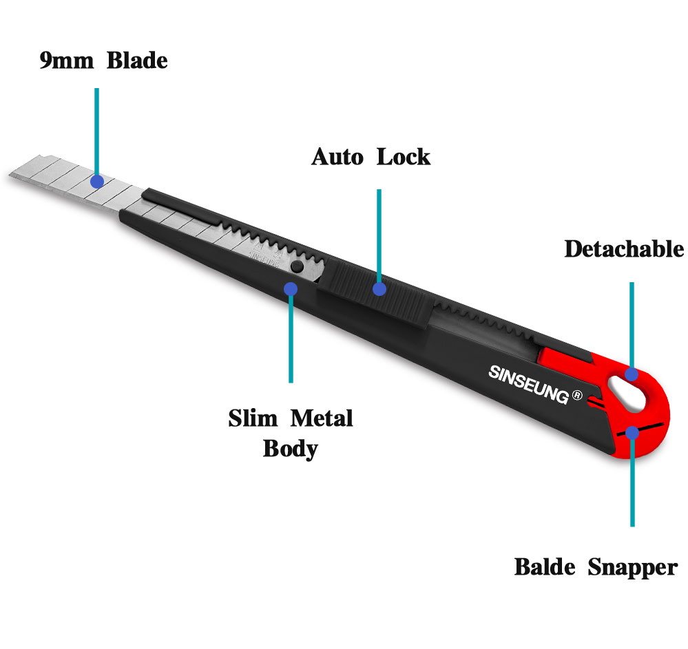 9mm thin paper cutting knife- SINSEUNG TOOLS